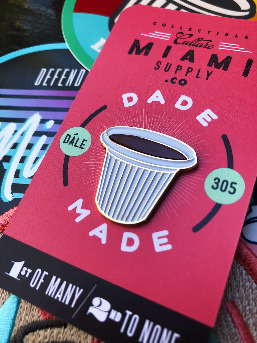 Gold Cafecito Enamel Pin – Miami Supply Co.